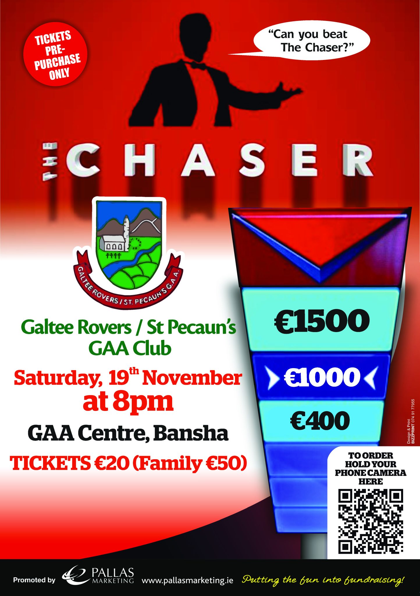 For Galtee Rovers St Pecauns GAA Club - The Chase is On! - Pallas Marketing